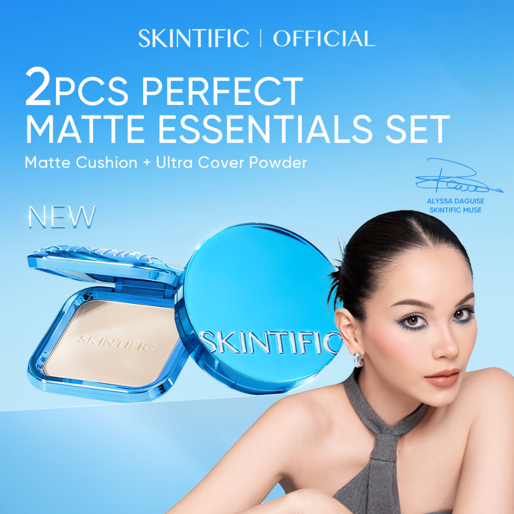 Jual SKINTIFIC -2pcs Paket Makeup Set | Perfect Stay Velvet Matte Cushion 11ml + Ultra Cover ...