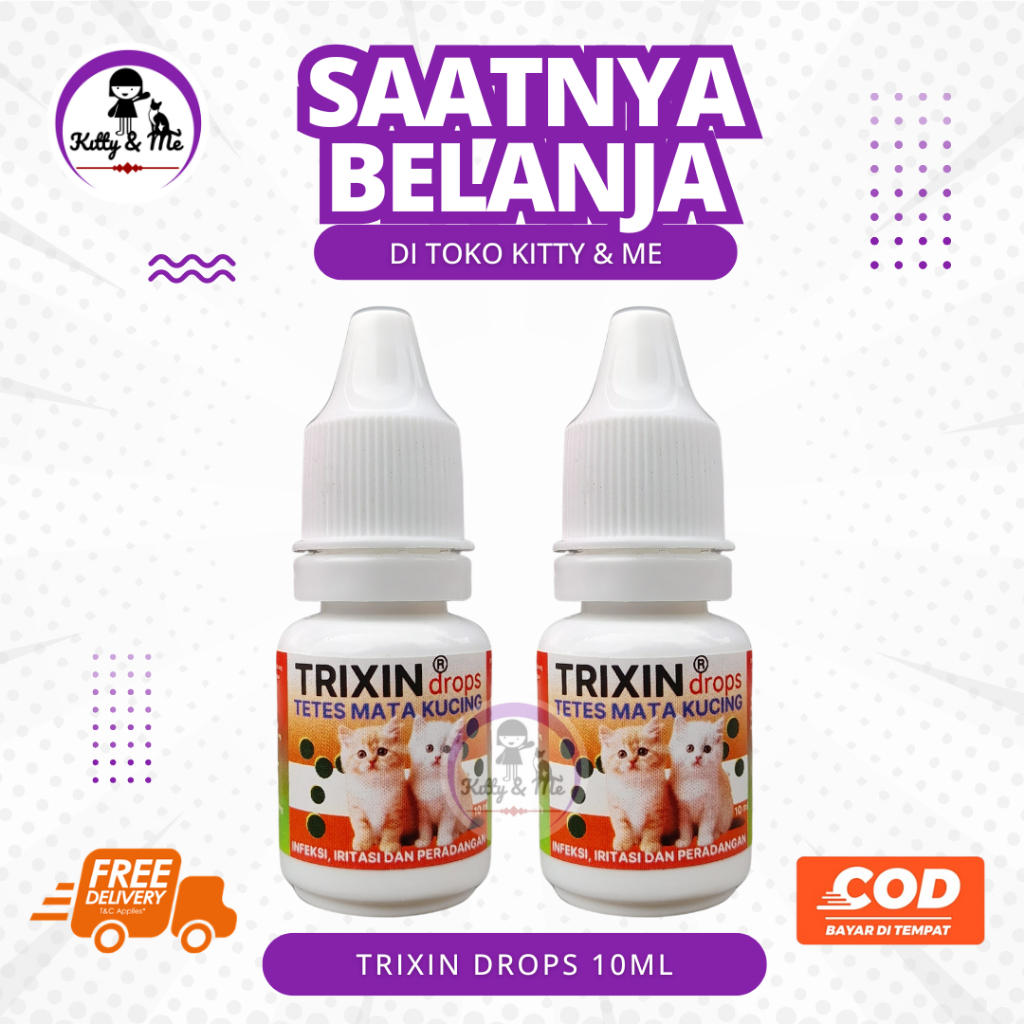 Jual TRIXIN DROPS 10ML - Obat Tetes Mata Kucing dan Obat Tetes Hidung ...