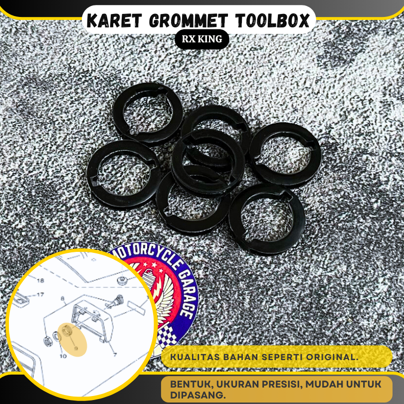 Jual Karet Grommet Kunci Toolbox Tool Box Tolbox Motor Yamaha RX King ...