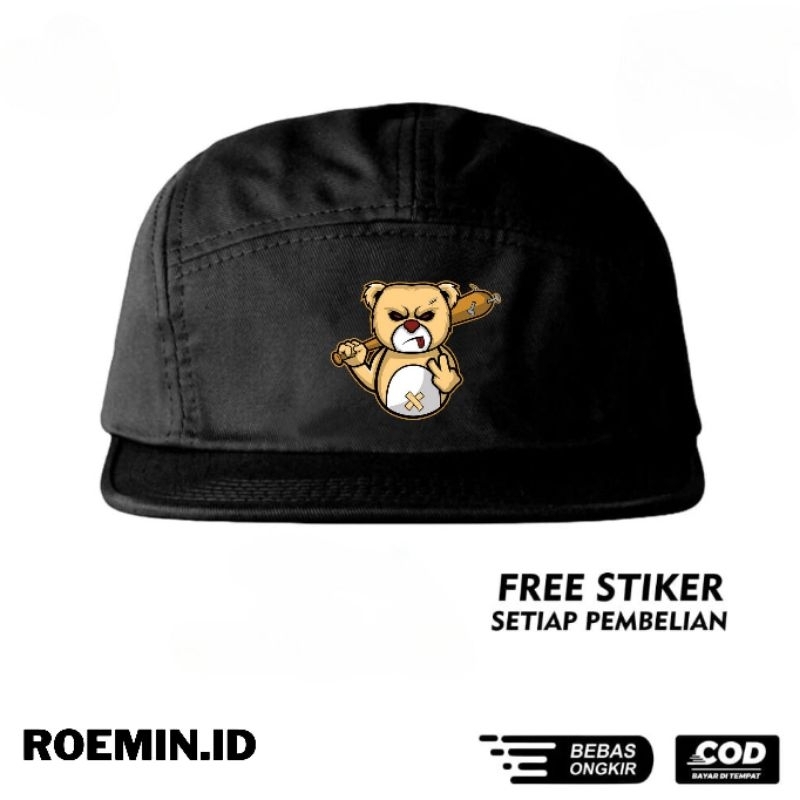 Jual Topi Skena Roemin.id Warna Hitam Dengan Logo Sablon Unik GRAFFITI ...