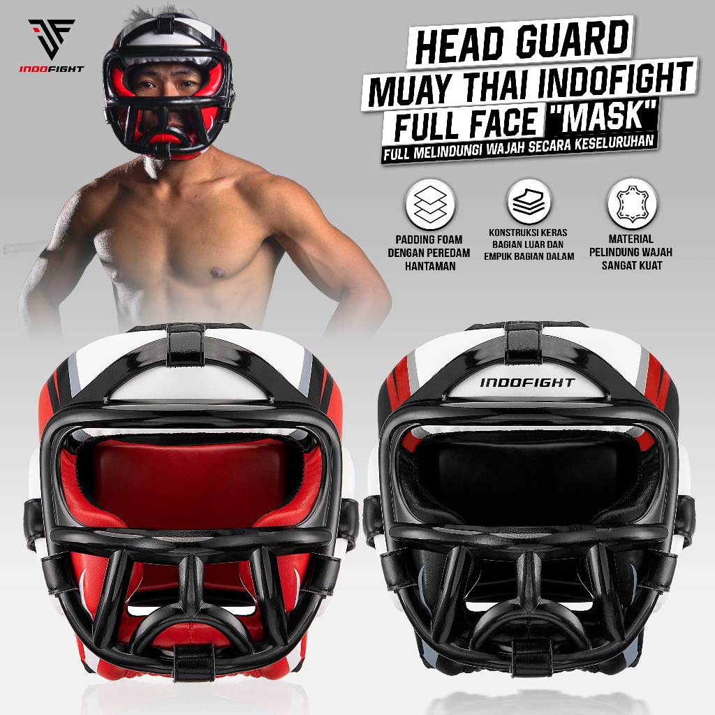 Jual Head Guard Boxing Hook Helm Tinju Pelindung Kepala Muaythai Head ...