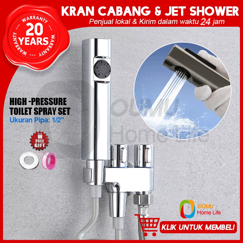 Jual Jet Shower Closet /Kran Cabang Shower /Kamar Mandi Semprotan ...