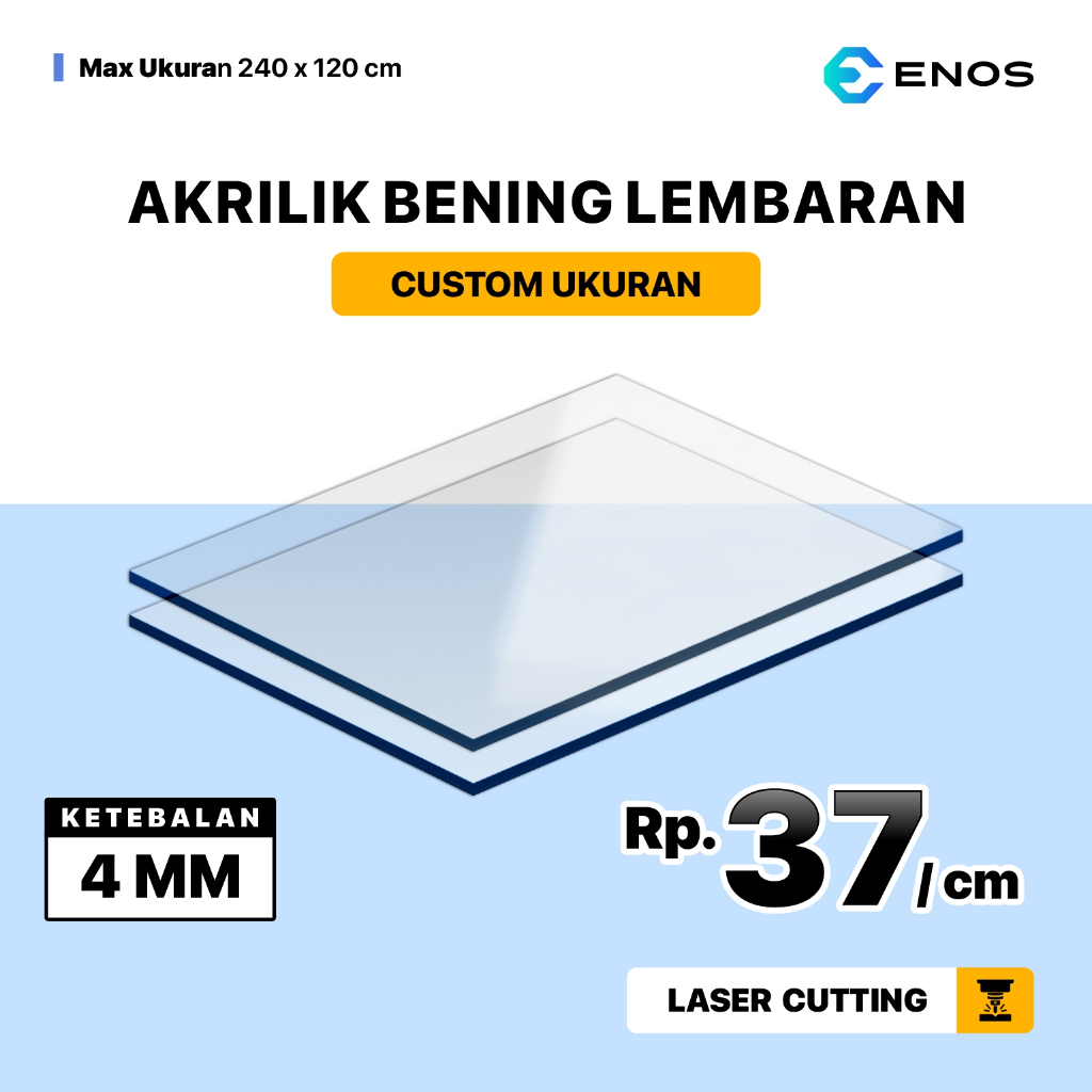 Jual Akrilik Bening Lembaran 4mm Custom Ukuran / Custom Acrylic Sheet | Shopee Indonesia