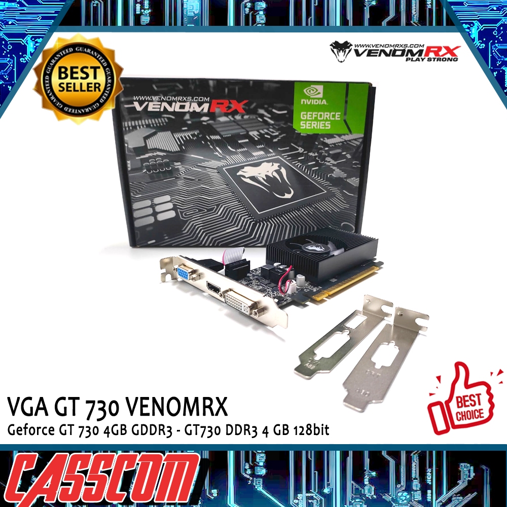 Jual VGA VenomRX Geforce GT 730 4GB GDDR3 - GT730 DDR3 4 GB 128bit | Shopee Indonesia
