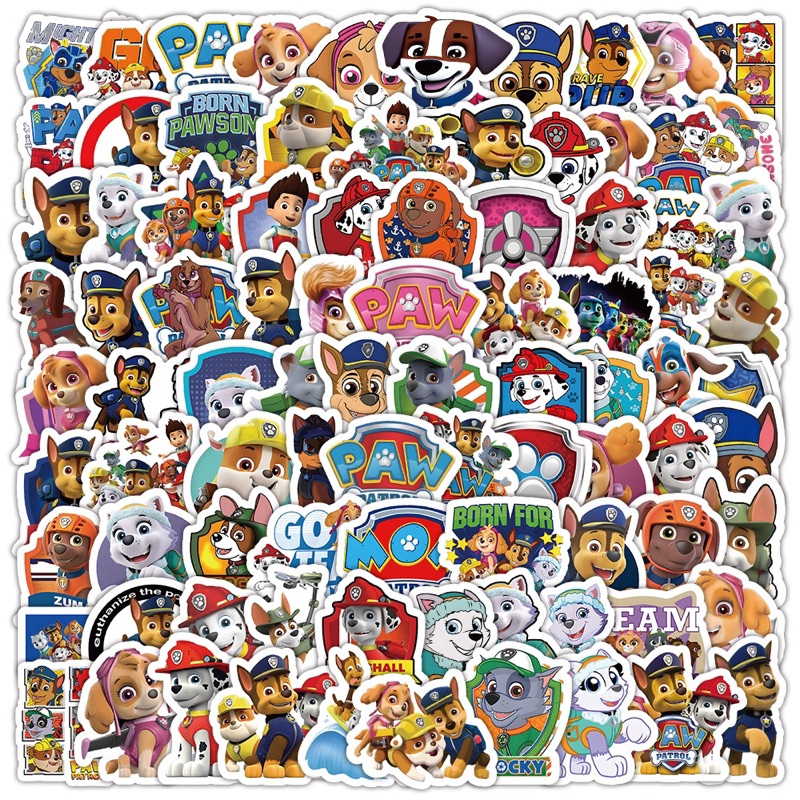 Jual 100 PCS - Stiker Paw Patrol / lucu / Stiker Anak | Shopee Indonesia