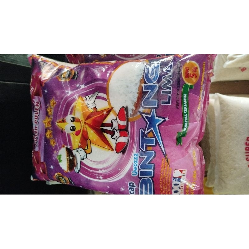Jual BERAS BINTANG LIMA KEMASAN 5KG | Shopee Indonesia