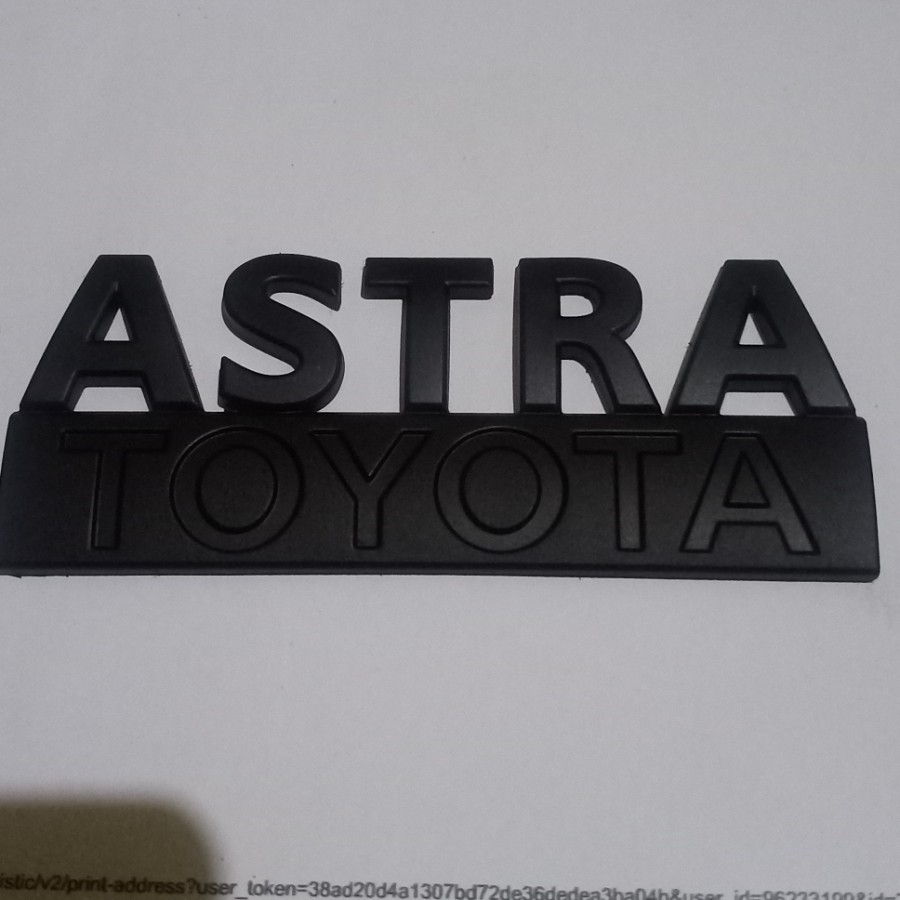 Jual emblem astra toyota / tulisan astra toyota | Shopee Indonesia