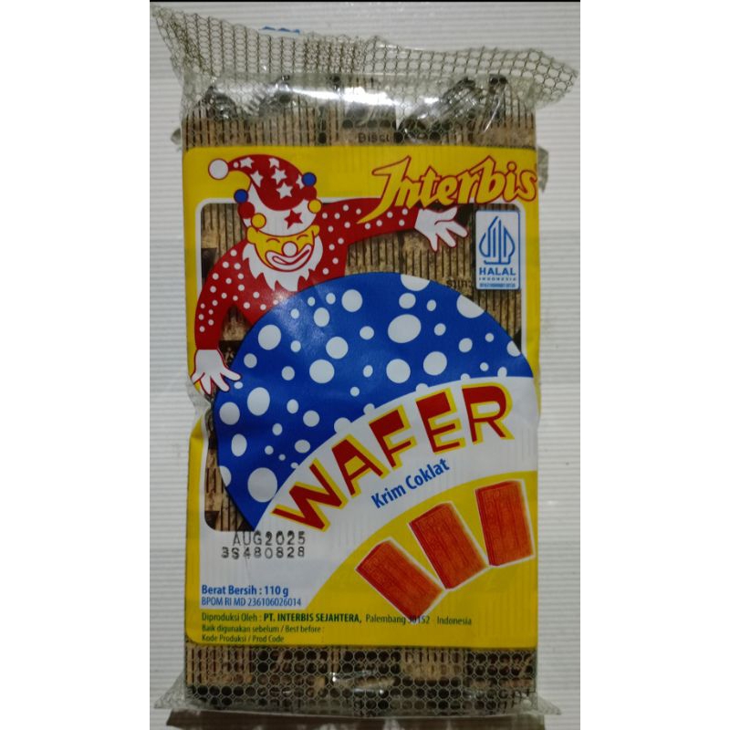 Jual (INSTANT & SAMEDAY) INTERBIS Wafer Krim Cokelat 110 Gram (Roti Es ...