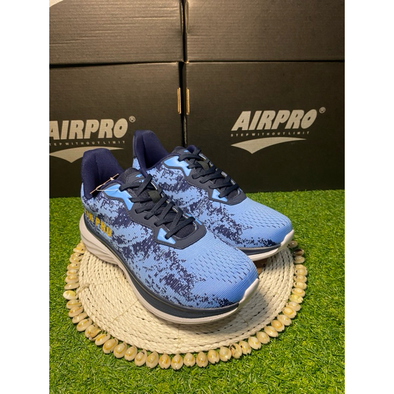 Jual Sepatu Lari - Sprinter by air pro - warna blue gold | Shopee Indonesia