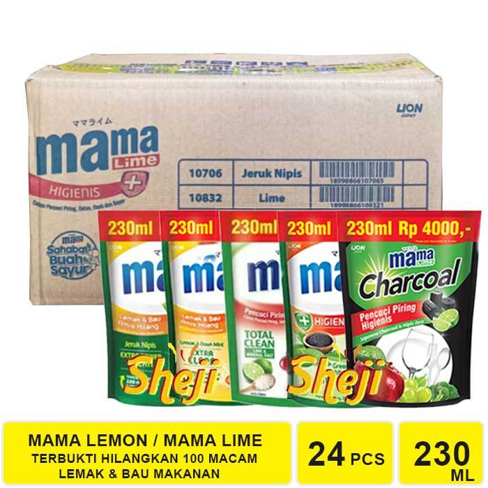 Jual 1 DUS ISI 24 PCS MAMA LEMON / MAMA LIME 230 ML | Shopee Indonesia