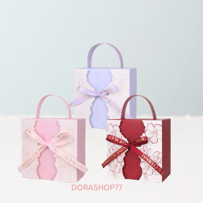 Jual NEW PAPER BAG BOX KOTAK SOUVENIR SNACK PERMEN COKLAT GIFT NATAL ...