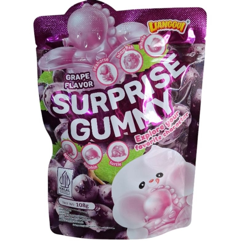 Jual Permen Lianggui Surprise Gummy Grape 108g | Shopee Indonesia