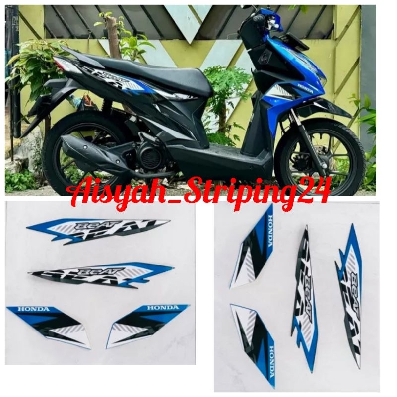 Jual STIKER STRIPING LIS LES POLET BODY MOTOR ALL NEW HONDA BEAT CBS ...