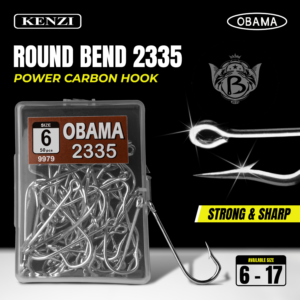 Jual MATA KAIL OBAMA ROUND BEND 2335 KOTAKAN POWER CARBON HOOK | Shopee ...