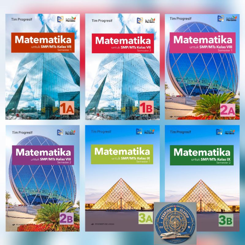 Jual BUKU MATEMATIKA 1A 1B 2A 2B 3A 3B SMP/MTS KELAS 7 8 9 KURIKULUM ...