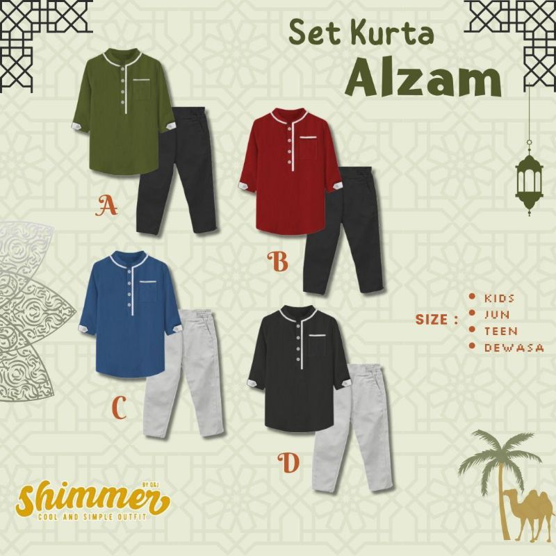 Jual PO ‼️ Pre Order | SET KURTA ALZAM BY SHIMMER | Shopee Indonesia