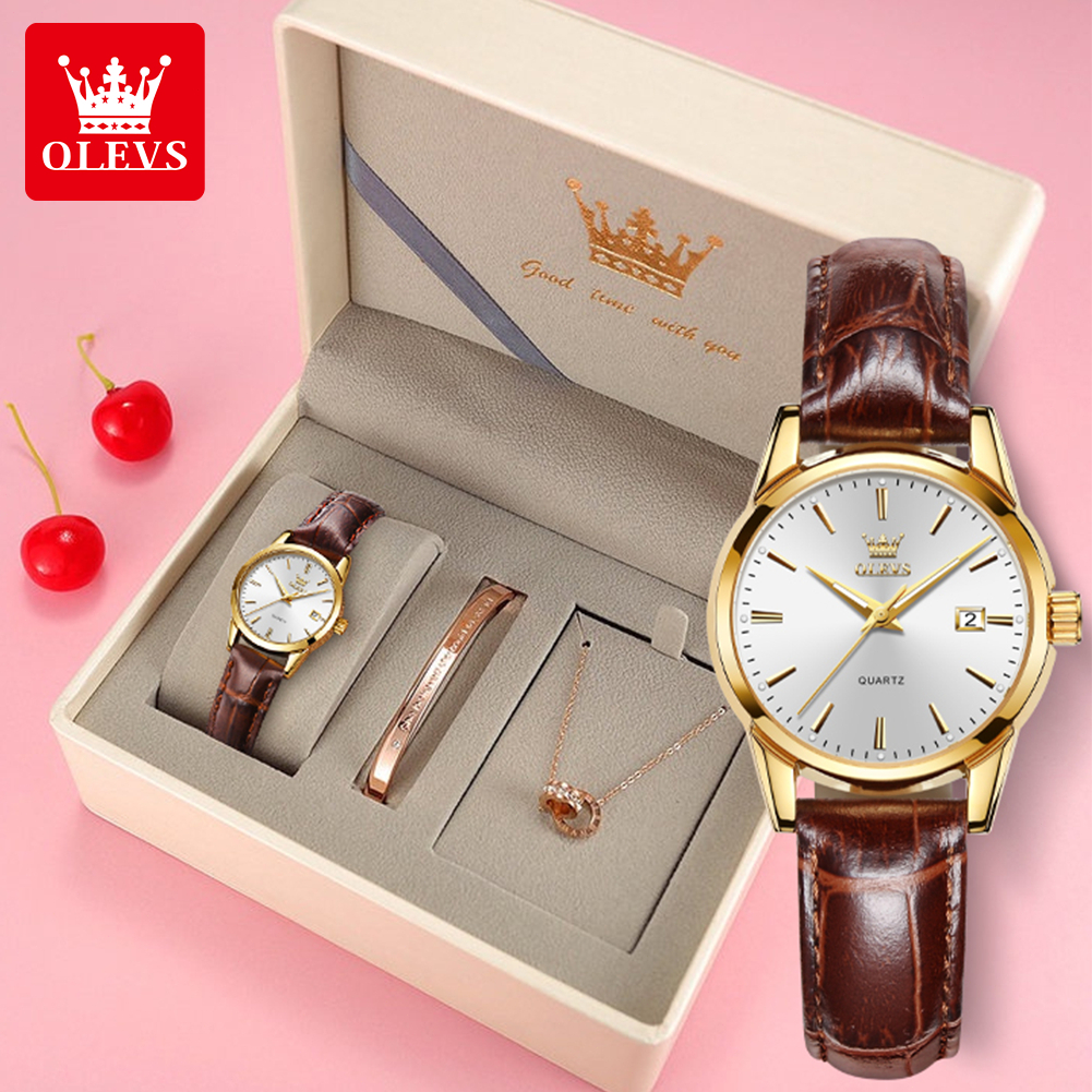 Jual OLEVS Jam Tangan Wanita Anti Air Original Branded Analog Terbaru ...