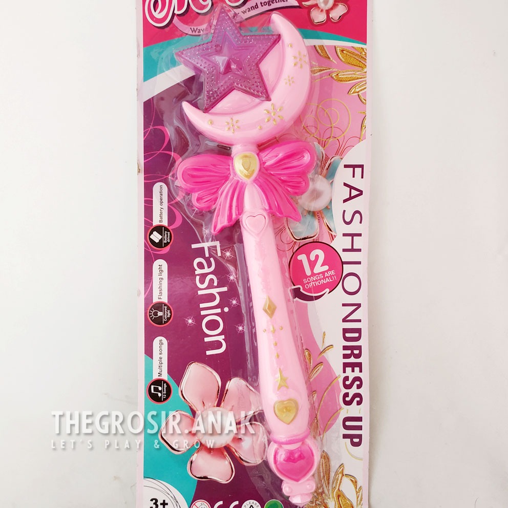 Jual TGA Magic Girl Wand 12 Songs Mainan Tongkat Sailor Moon Lampu ...