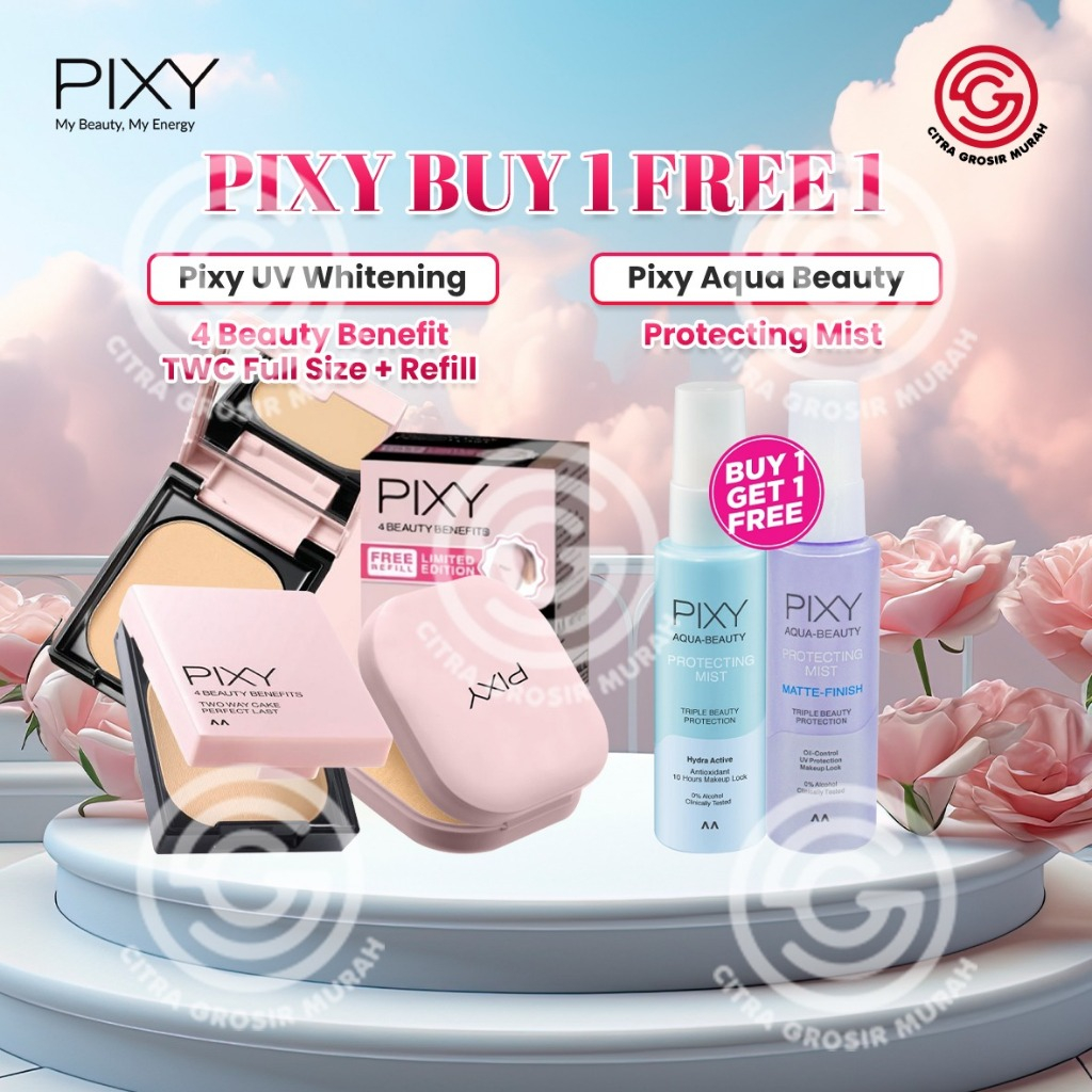 Jual PROMO BUY 1 FREE 1 - PIXY UV WHITENING 4 Beauty Benefits TWC ...