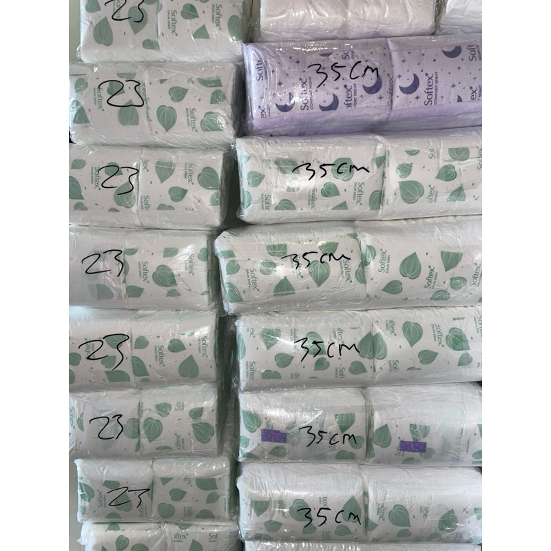 Jual 50pcs!! Softex Pembalut Wanita Daun Sirih Non kemasan 23cm 29cm 35cm | Shopee Indonesia