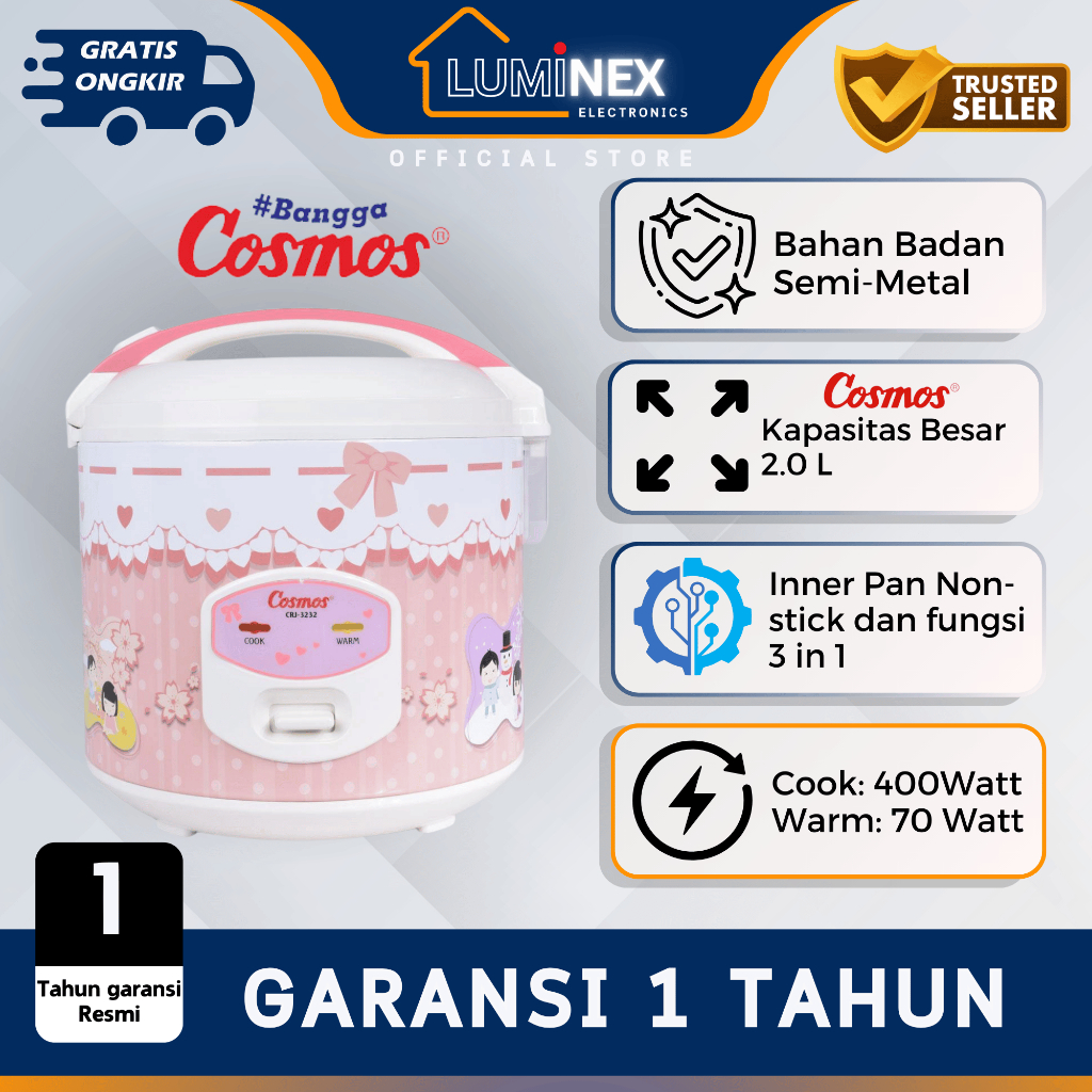Jual Magic com Rice cooker Cosmos CRJ 3a232 2.0L | Shopee Indonesia