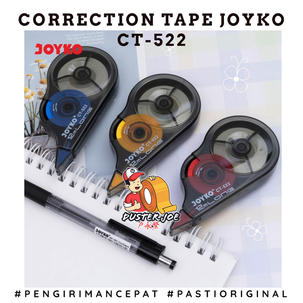 Jual [PER 1 PACK] Correction Tape Joyko CT 522 TIP EX kertas (1 PACK ...