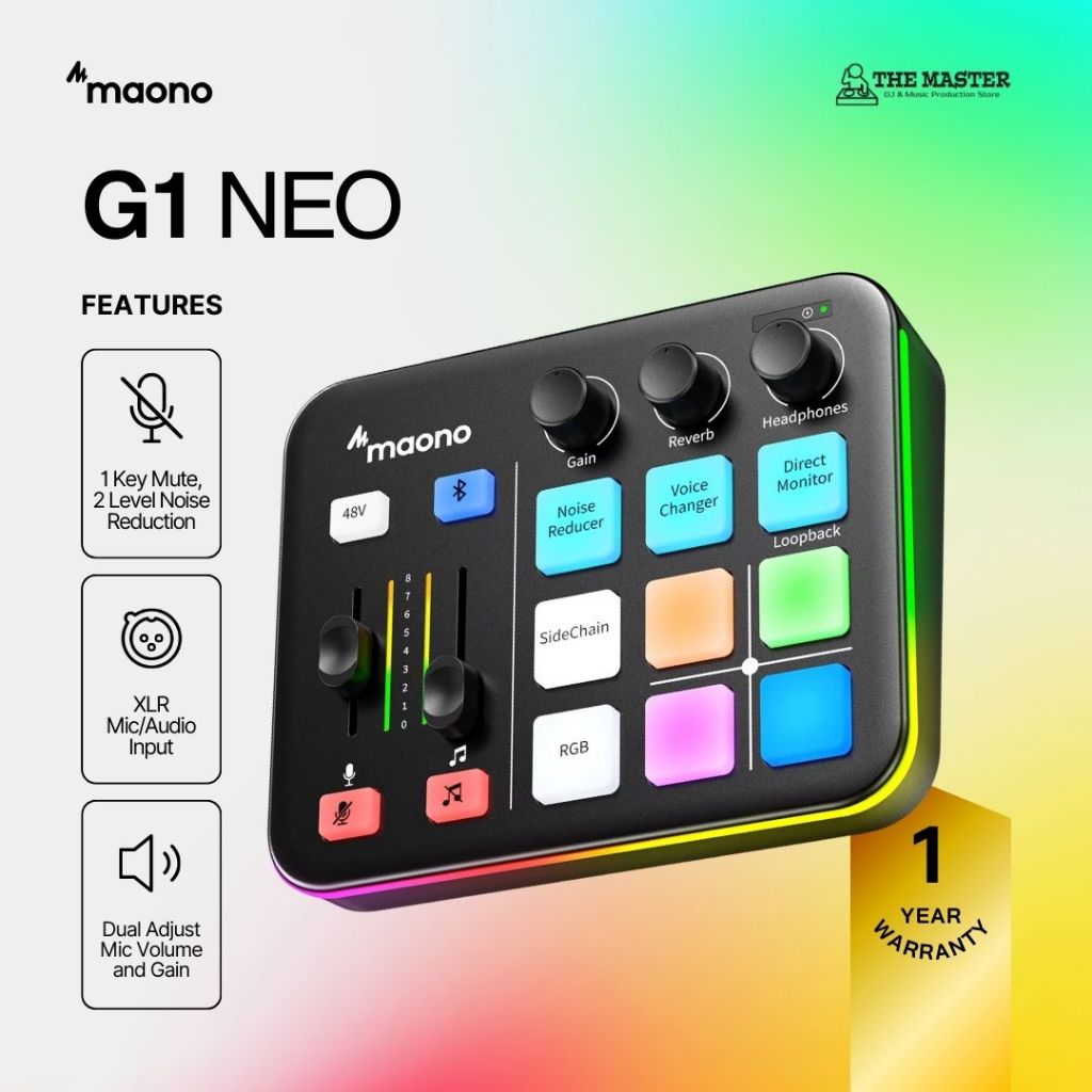 Jual Maono G1 NEO Soundcard Recording USB Audio Interface for Live Streaming | Shopee Indonesia