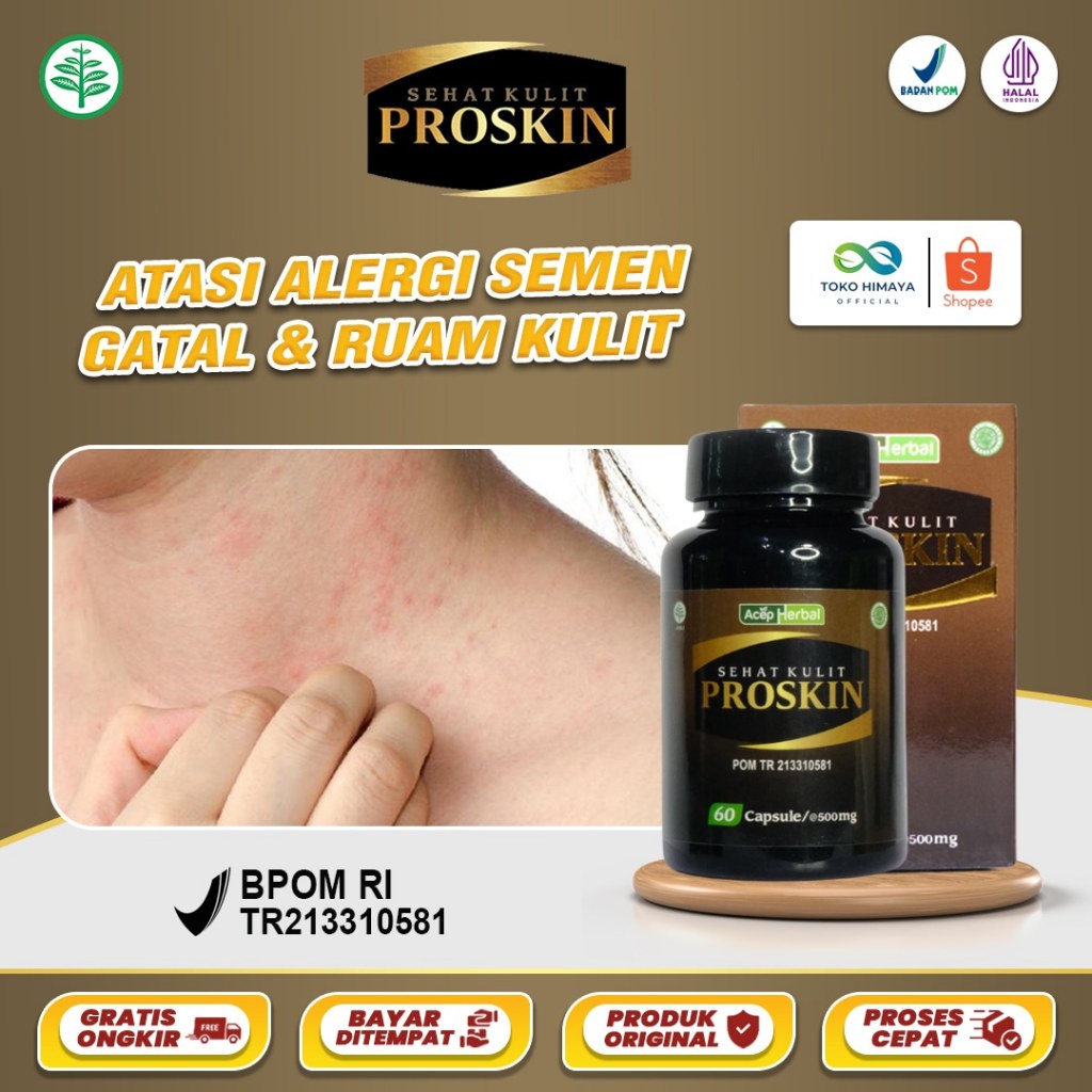 Jual PROSKIN Obat Alergi Semen Gatel Alergi Ruam Dermatitis Kontak ...