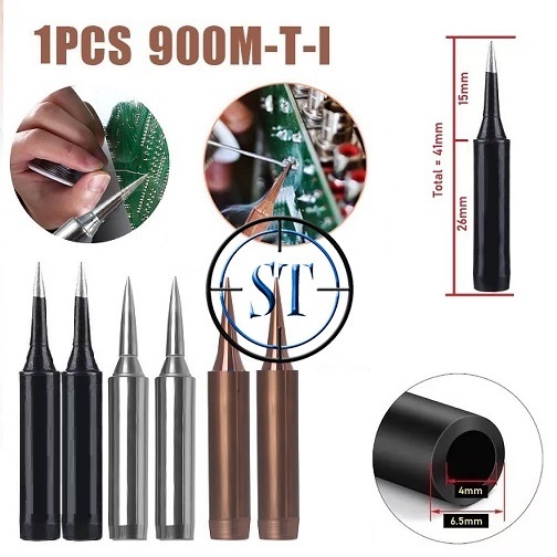 Jual 1 Pcs Mata Solder Tip Hakko 900M-T-I Lead-Free Soldering Iron Head 936 Station Lancip ...