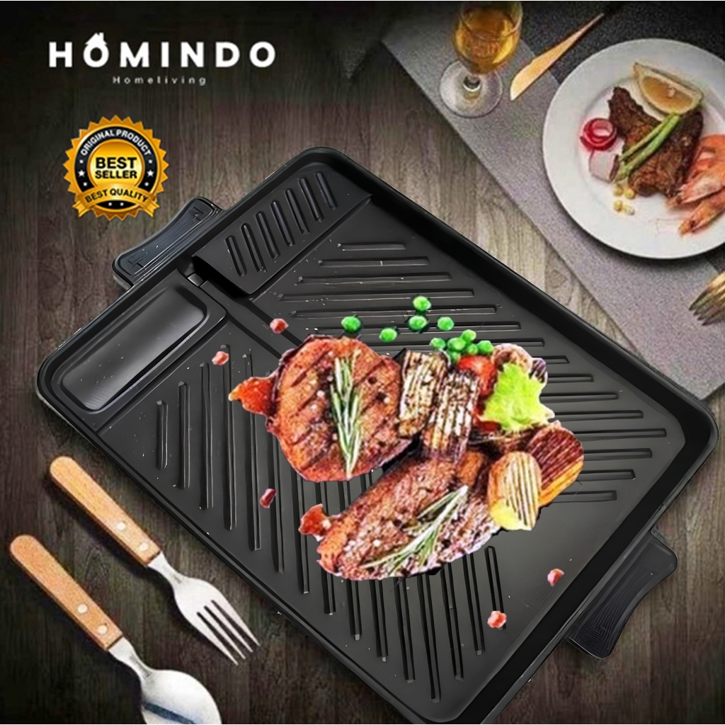 Jual Homindo MULTI BBQ GRILL PAN Alat bakar bakaran panggangan ...
