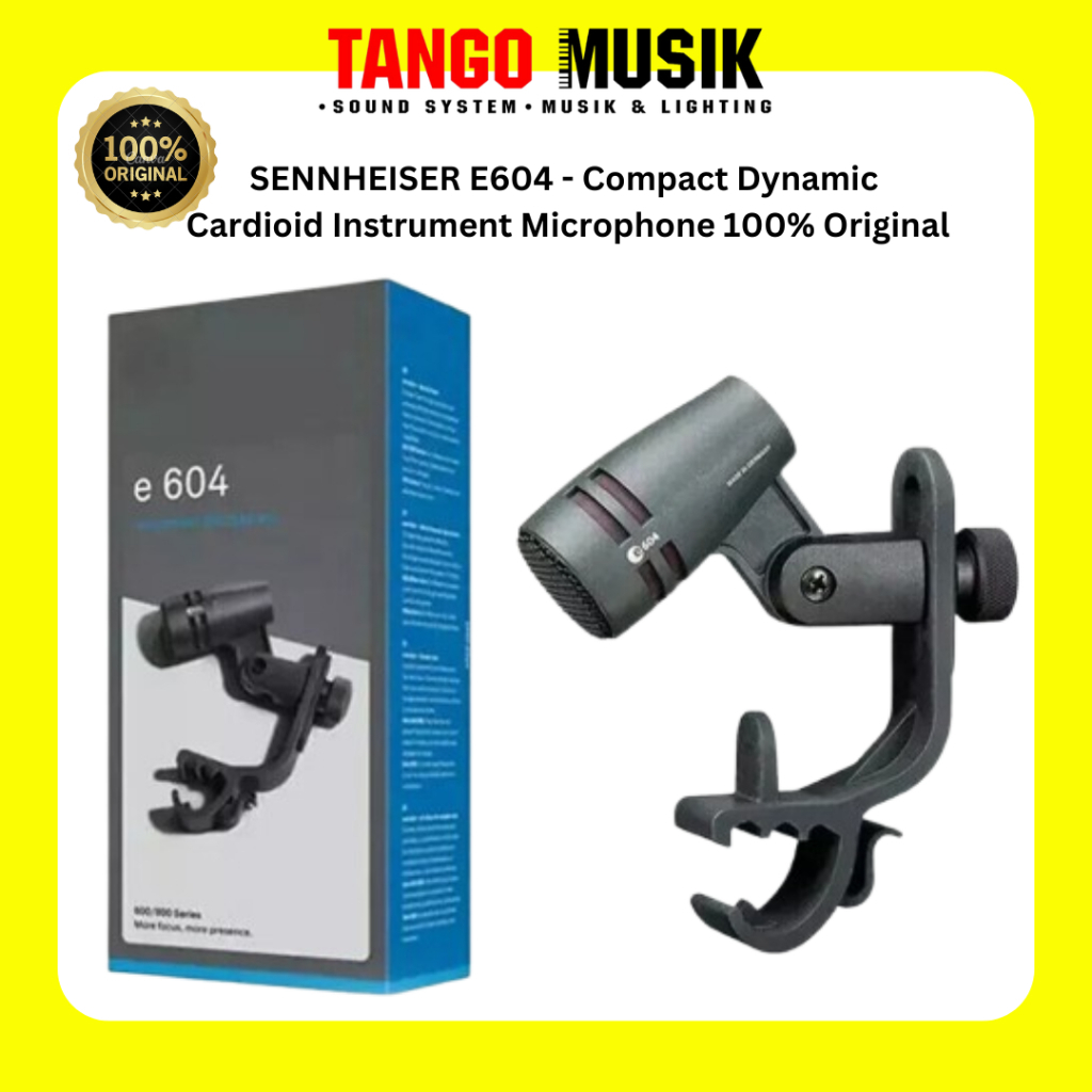 Jual Sennheiser E604 Compact Dynamic Cardiod Instrument Microphone 100% ...