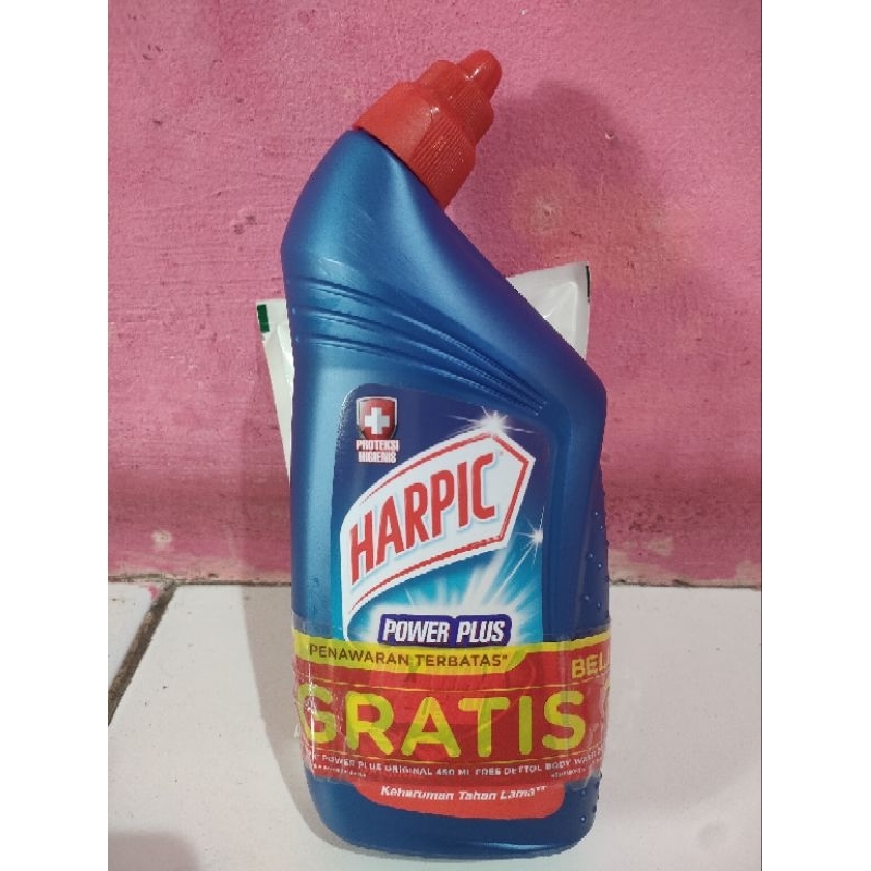 Jual Harpic power plus clean 450ml + bodywash 250ml | Shopee Indonesia