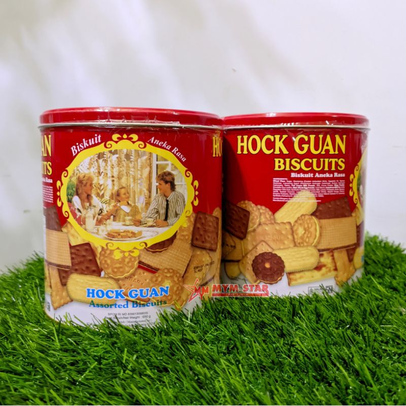 Jual Hock Guan Assorted Biscuits Kaleng Bulat 650g | Shopee Indonesia