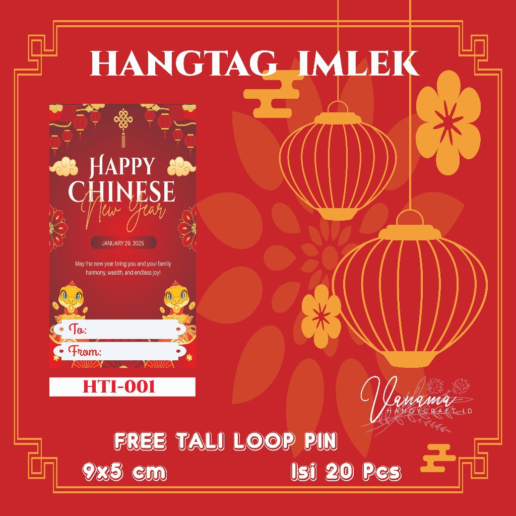Jual HANG TAG IMLEK/CHINESE NEW YEAR 2025 COCOK UNTUK PARCEL, HAMPERS, KADO, BOX DLL | Shopee ...