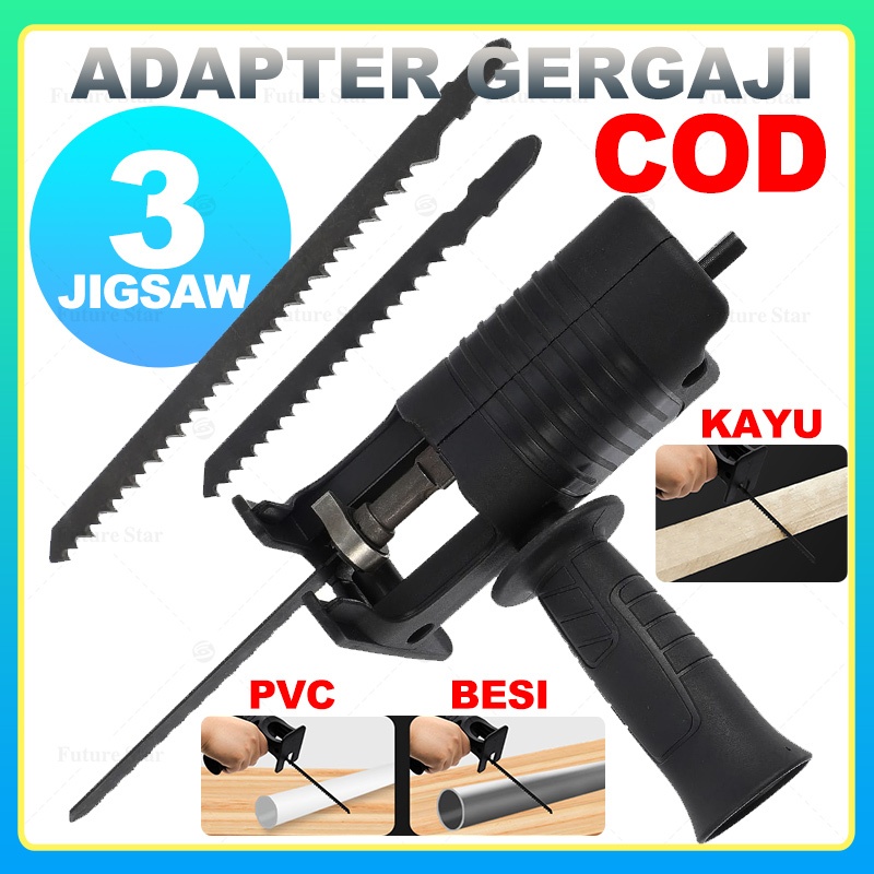 Jual Adaptor Bor Ke Gergaji Adapter Reciprocating Jigsaw Tambahan Jig ...