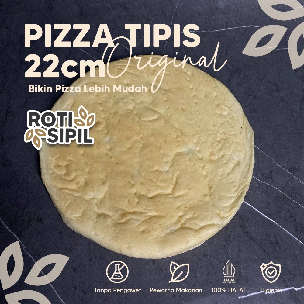 Jual Roti Pizza Tipis Ukuran 22cm | Base Pizza Tipis 22cm | Shopee ...