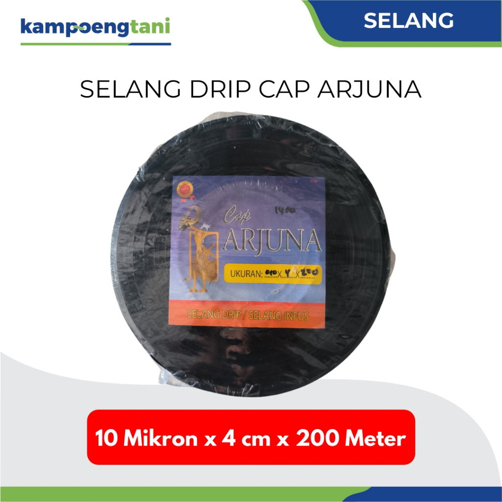 Jual Kampoeng Tani - Selang Drip Irigasi Cap Arjuna 10 Mikron x 4 cm x ...