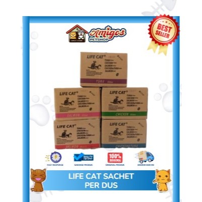 Jual Life Cat Sachet Isi 24 ( 1 Dus ) - Amigos Petshop Makassar ...