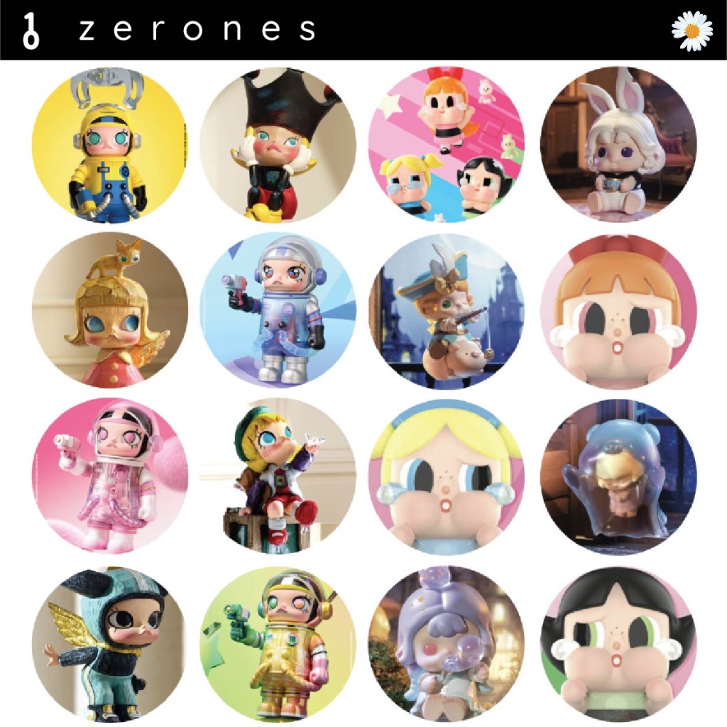 Jual POPMART MOLLY CRY BABY LABUBU Sticker ThankYou 500 PCS Stiker ...