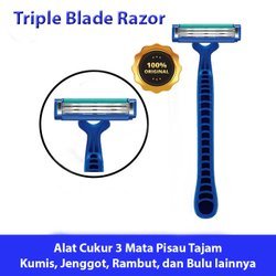 Jual Pisau Cukur VOXY GOLIATH Ultimax 3 BIRU 3 Mata Pisau | Shopee Indonesia