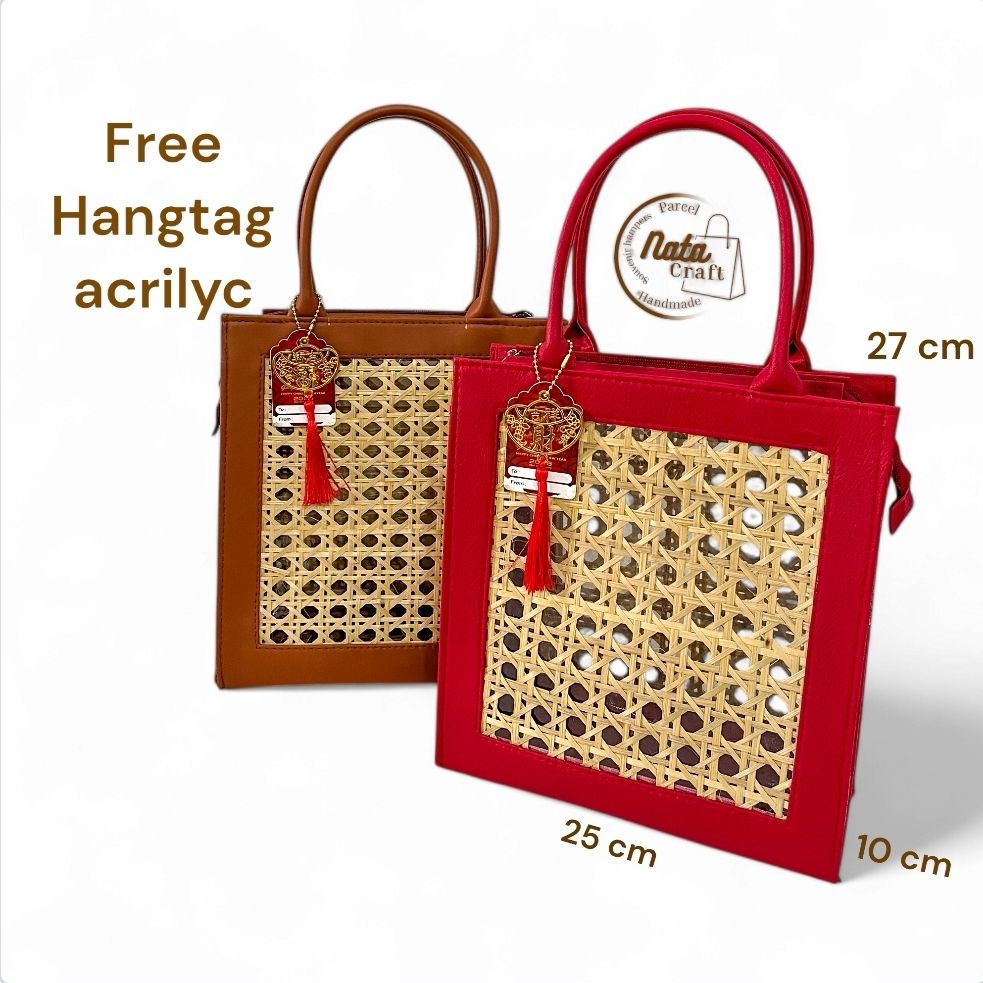 Jual Nata craft-Tote Bag Imlek Tas Hampers Imlek Tas Souvenir Anyaman ...