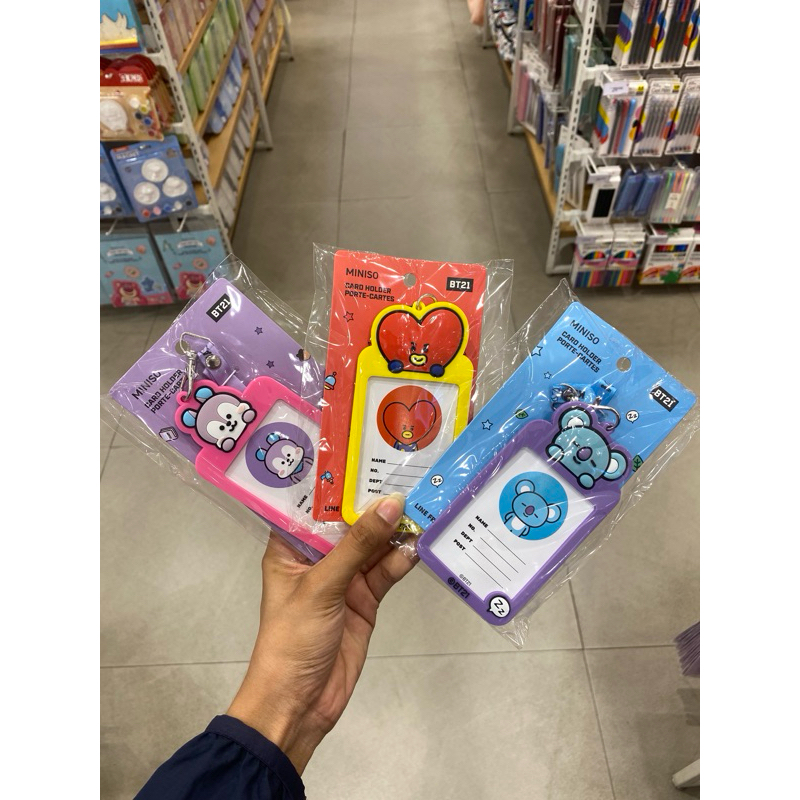 Jual Miniso x BT21 card holder lanyard / kalung id card / bts kpop lovers / stationary / id card ...