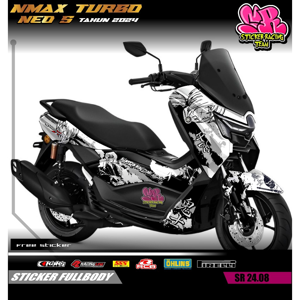 Jual Sticker Decal Nmax Neo Nmax Turbo 2024 Full Body Sticker Nmax Neo Turbo Gambar Samurai ...