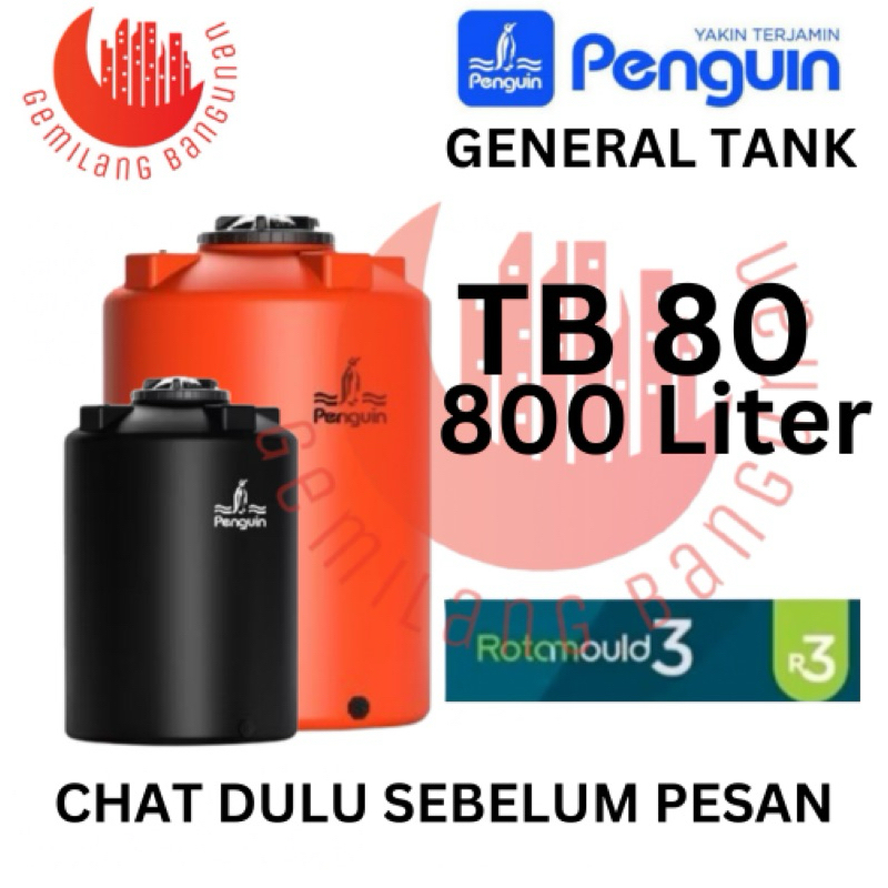 Jual Tangki Air Penguin / Toren Air Penguin TB 80 ( 800 Liter )- Tipe ROTA3 GENERAL TANK ...