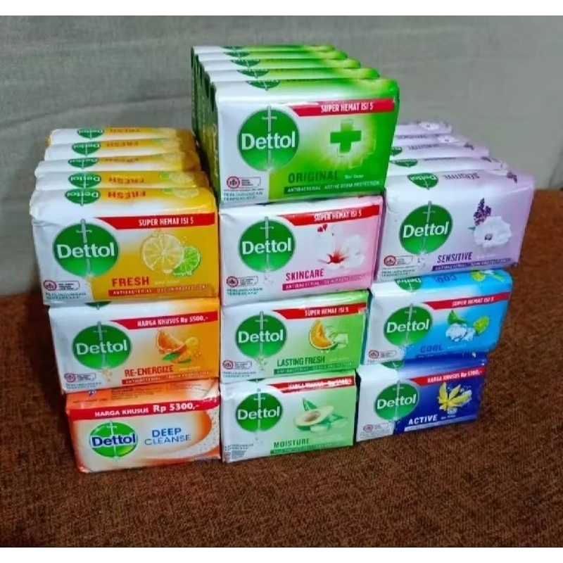 Jual Sabun batang Dettol 60g (Paket 10pcs Mix Random) | Shopee Indonesia
