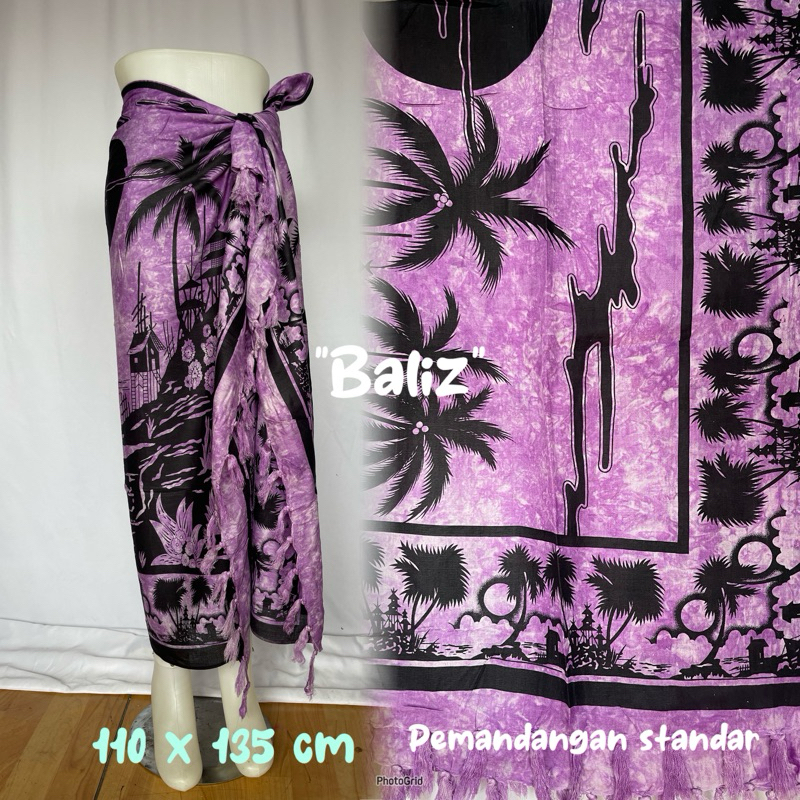Jual Kain Bali Pantai - Kain Bali Motif Pantai Rumbai Standar- Sarung ...