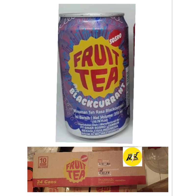 Jual FRUITEA KALENG 318 ML RASA BLACKCOROUNT (1 DUS ISI 24 KALENG ...