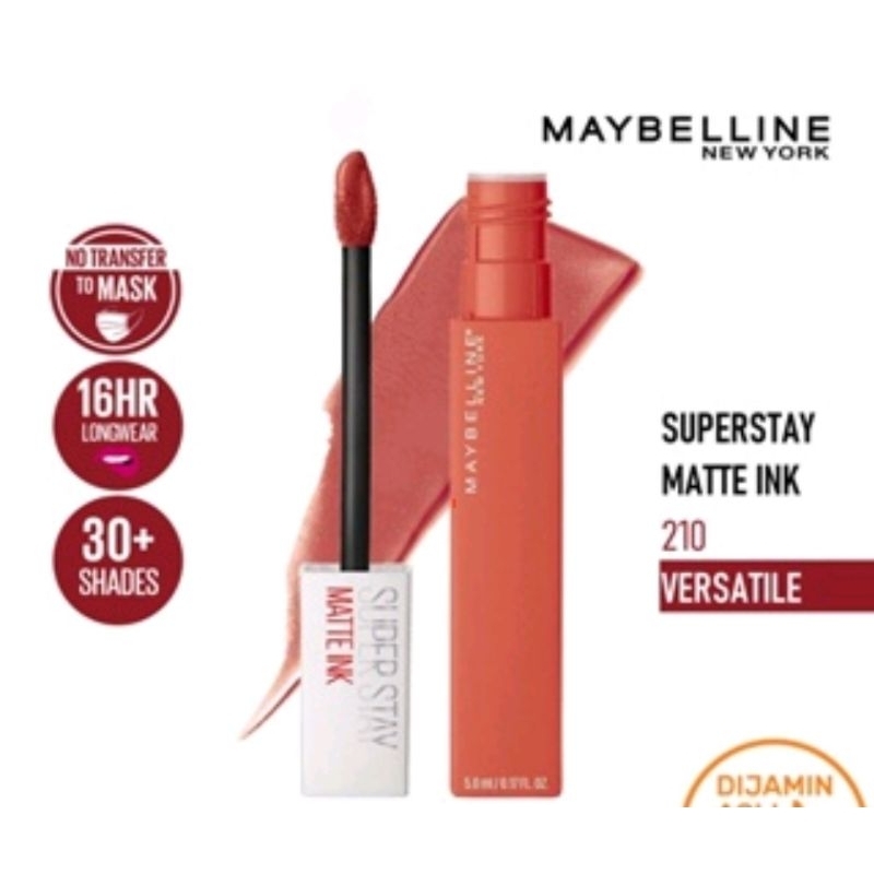Jual Maybelline Superstay Matte Ink 210 Versatile | Shopee Indonesia