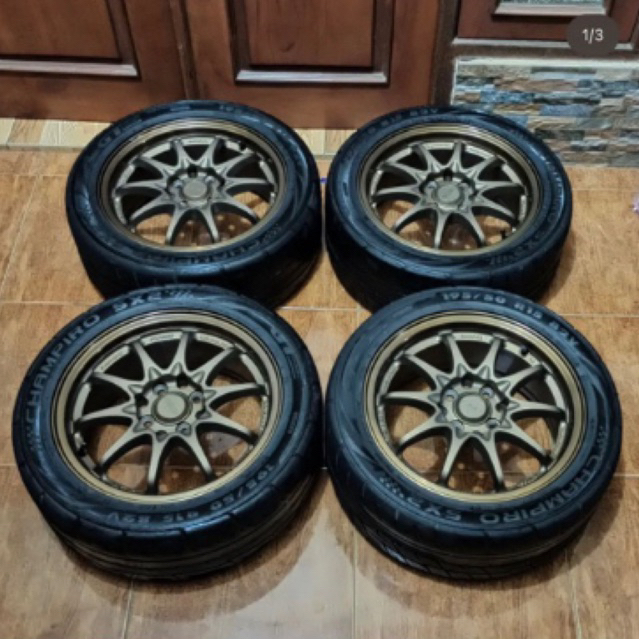 Jual VELG CE28 Ring 15 Lebar 6,5 Et40 Ban Champiro SX2 JDM | Shopee Indonesia
