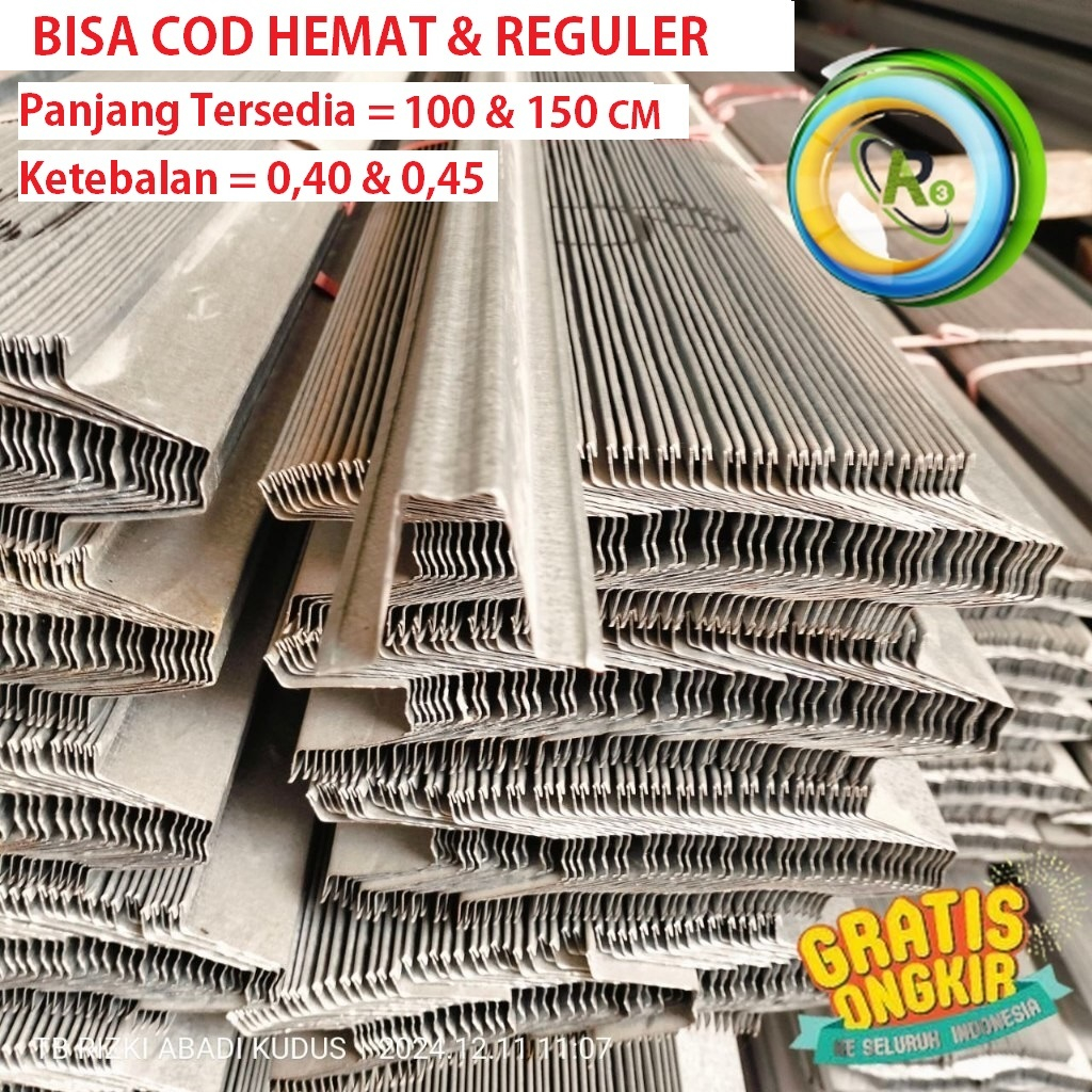Jual RENG BAJA RINGAN TRUSS 0,40 / 0,45 mm STD Panjang 1 Mtr 1,5 mt ...